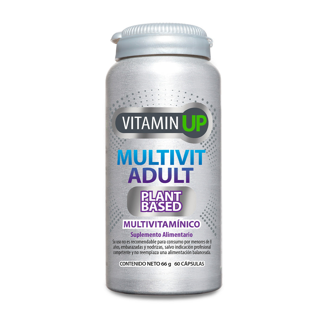 Vitamin Up Multivit Adult Multivitamínico Plant Based 60 Cápsulas (2 m