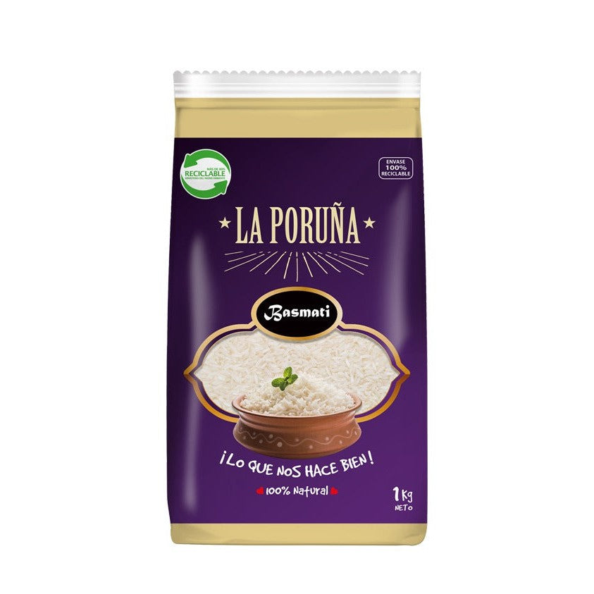 Arroz Basmati 1kg - La Poruña